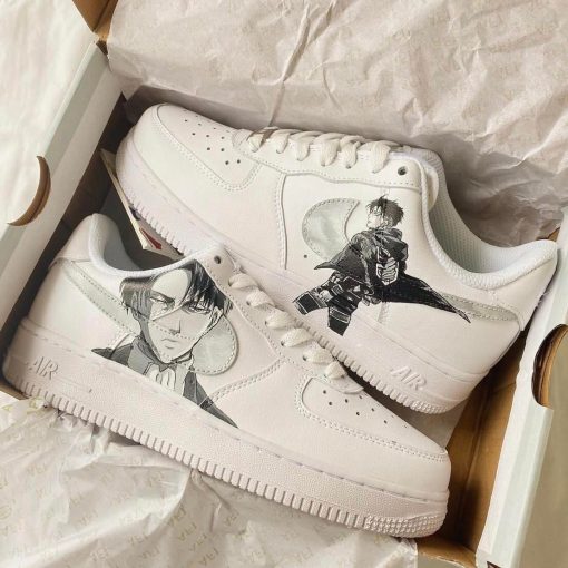 Attack on Titan Levi Ackerman Custom Sneakers - Giftcustom